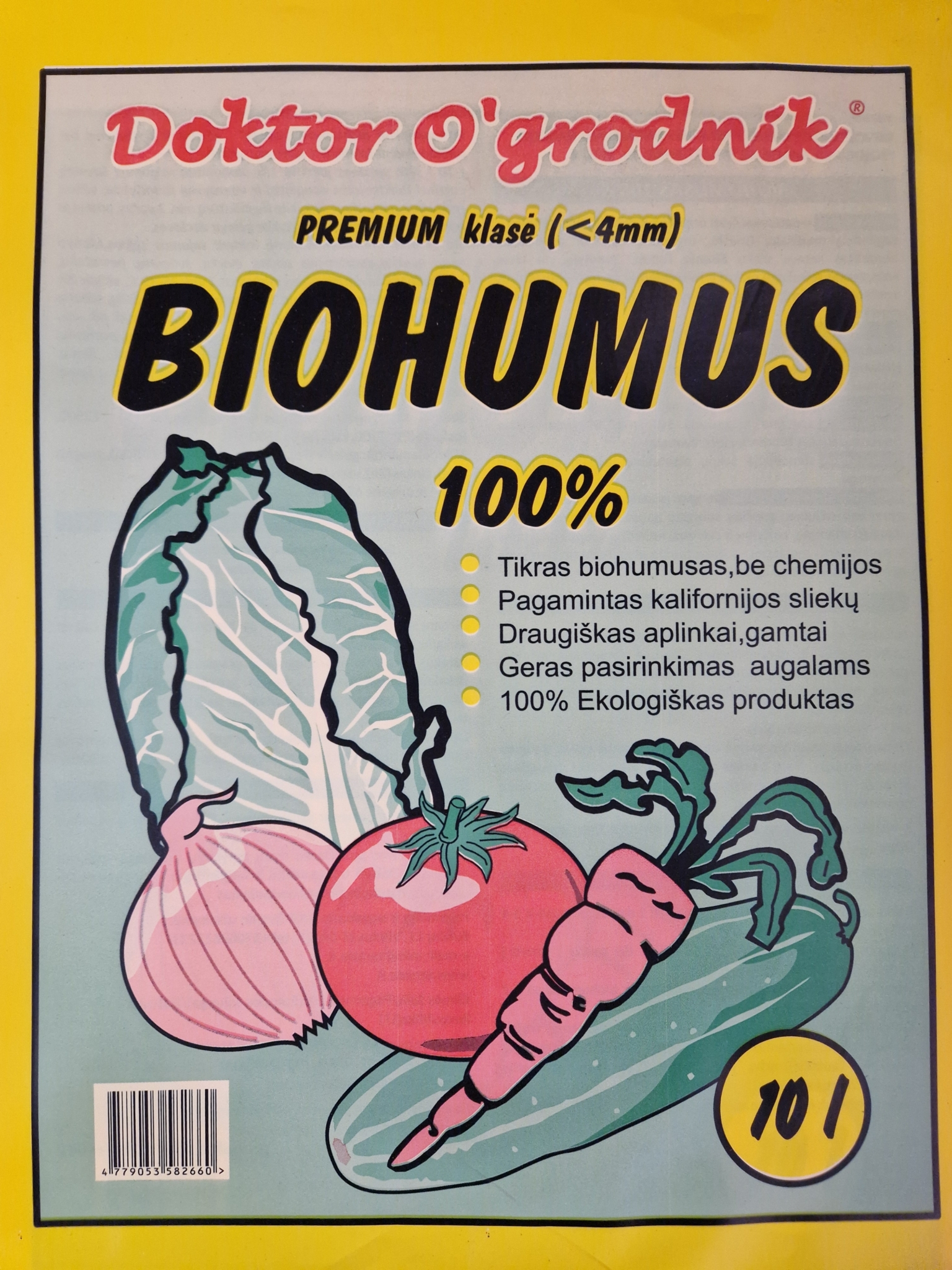 BIRUS BIOHUMUSAS 100%(10L/8KG) LAIKINAI NETURIME – Pigios krosneles